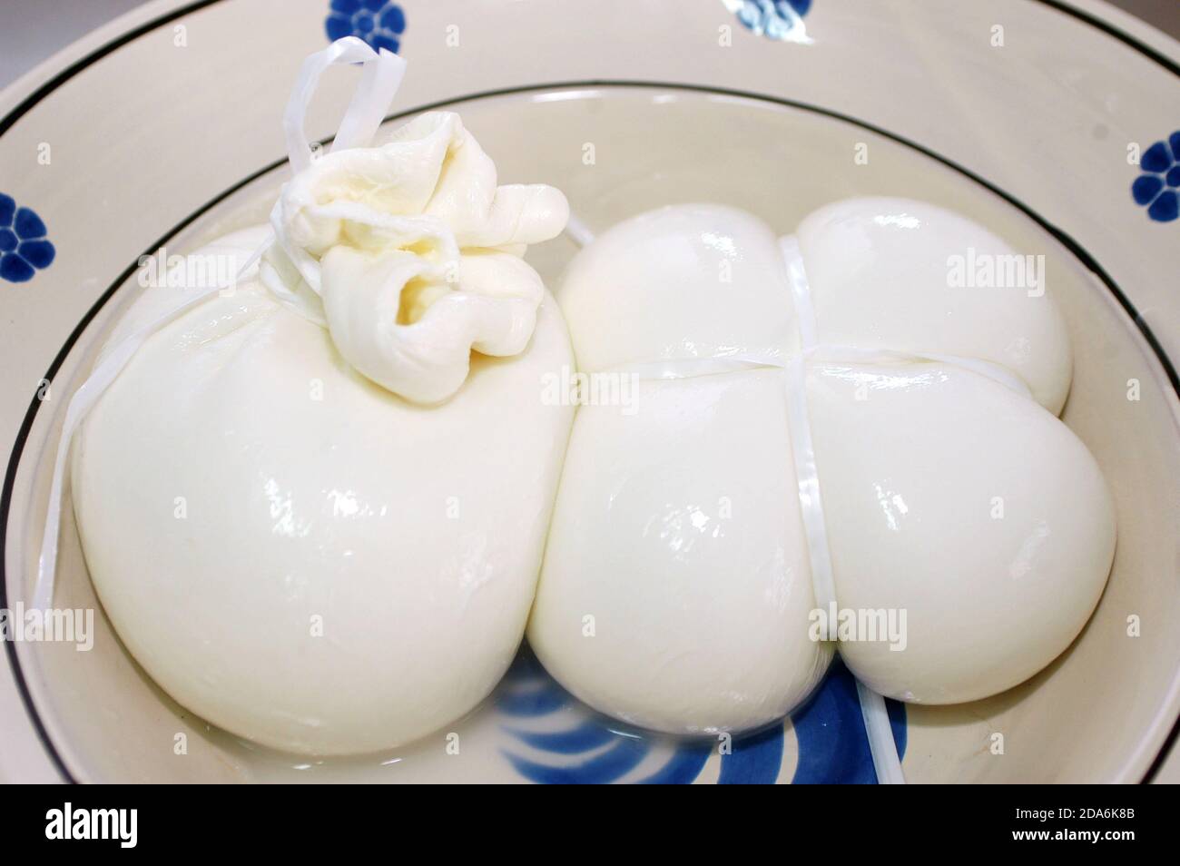 delicious Apulian regional dish with two burrata Stock Photo - Alamy