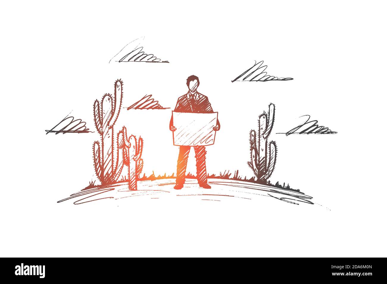 Navigation concept. Hand drawn isolated vector Stock Vector Image & Art ...