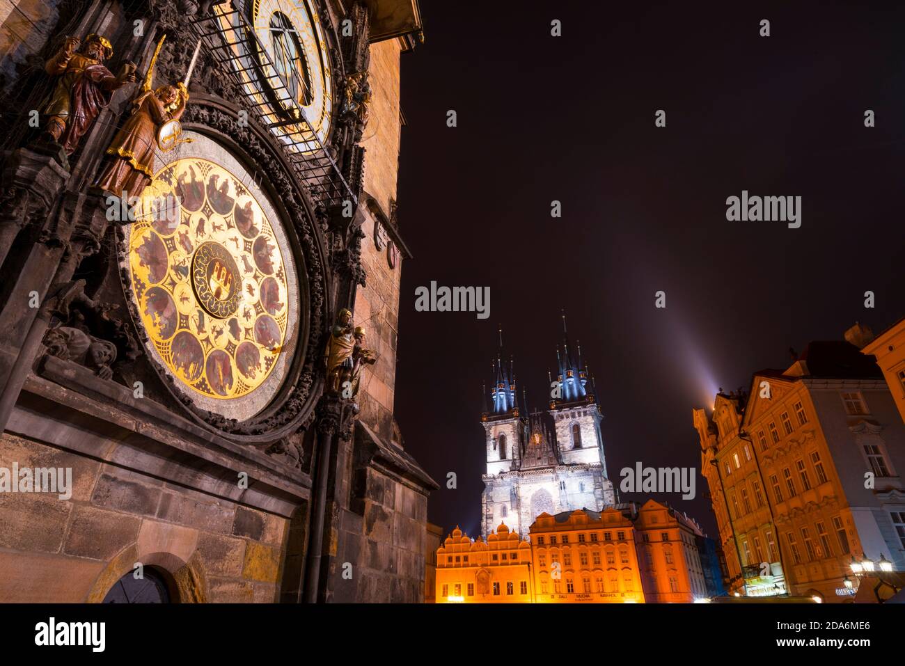 Medieval Astronomical Clock, Tower, Old Town Hall, Old Town Square ...
