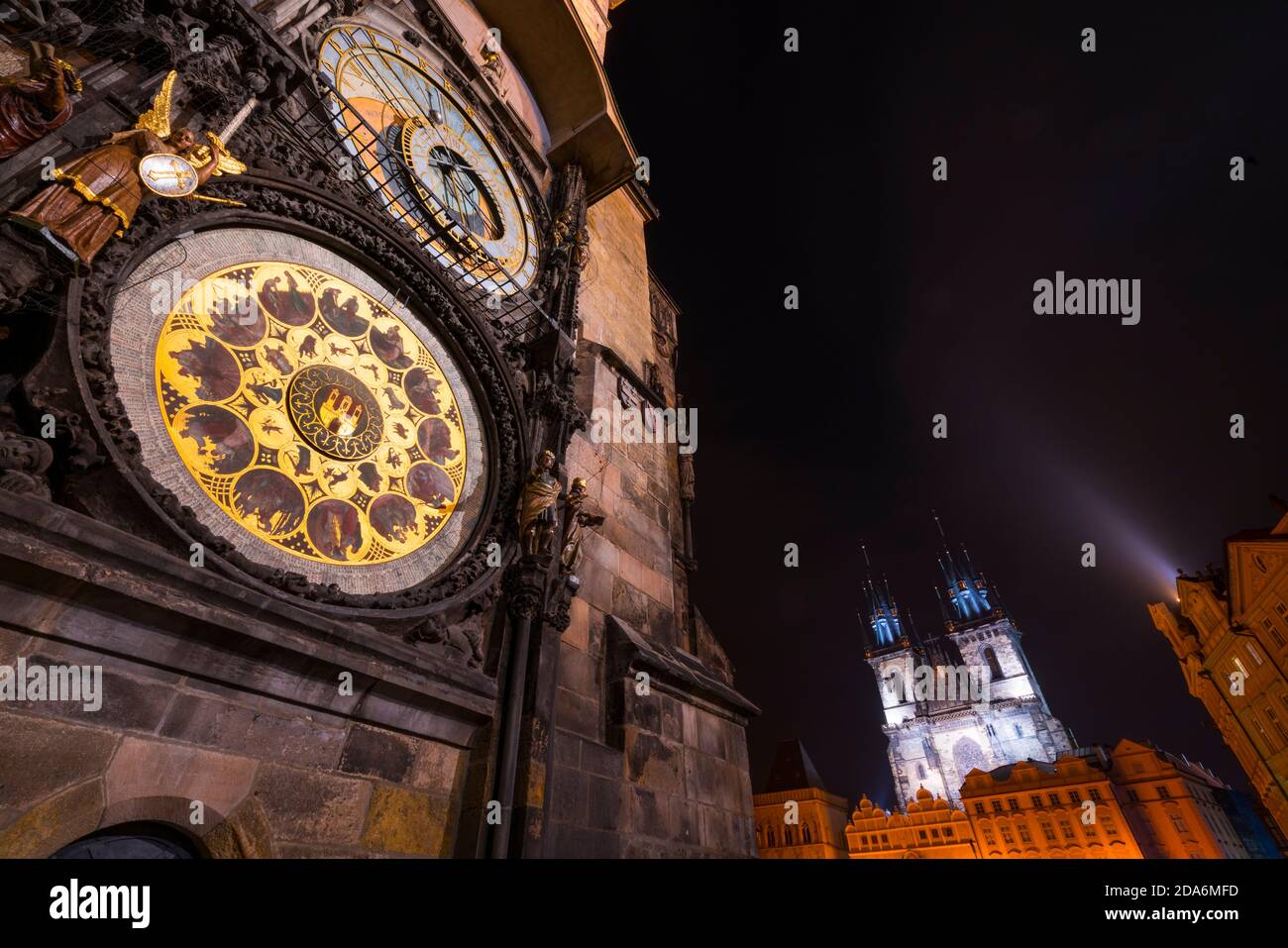 Medieval Astronomical Clock, Tower, Old Town Hall, Old Town Square ...