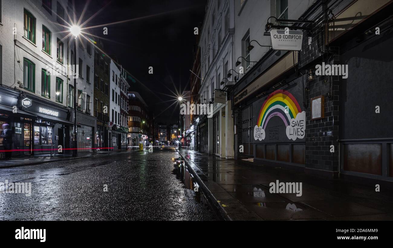 Empty old compton street hi-res stock photography and images - Alamy