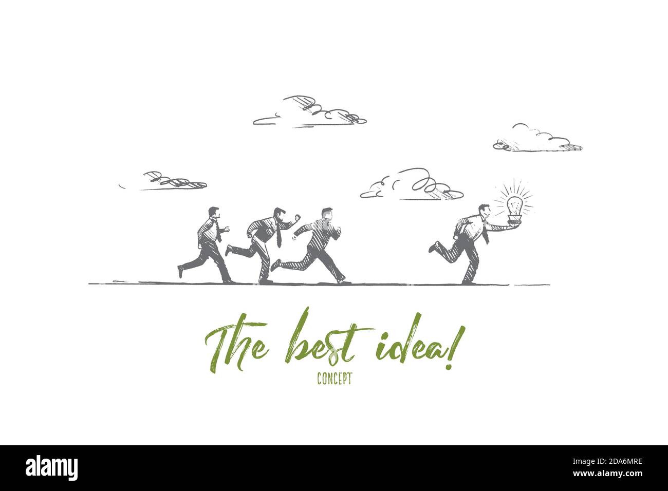 The Best Idea Concept Hand Drawn Isolated Vector Stock Vector Image the-best-idea-concept-hand-drawn-isolated-vector-stock-vector-image