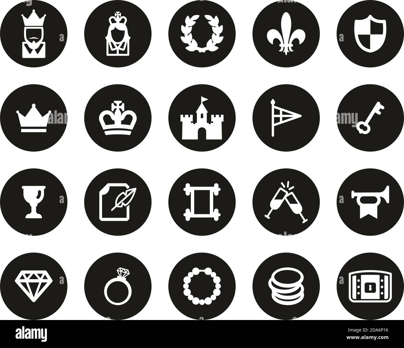 White ring on black crown Stock Vector Images - Alamy