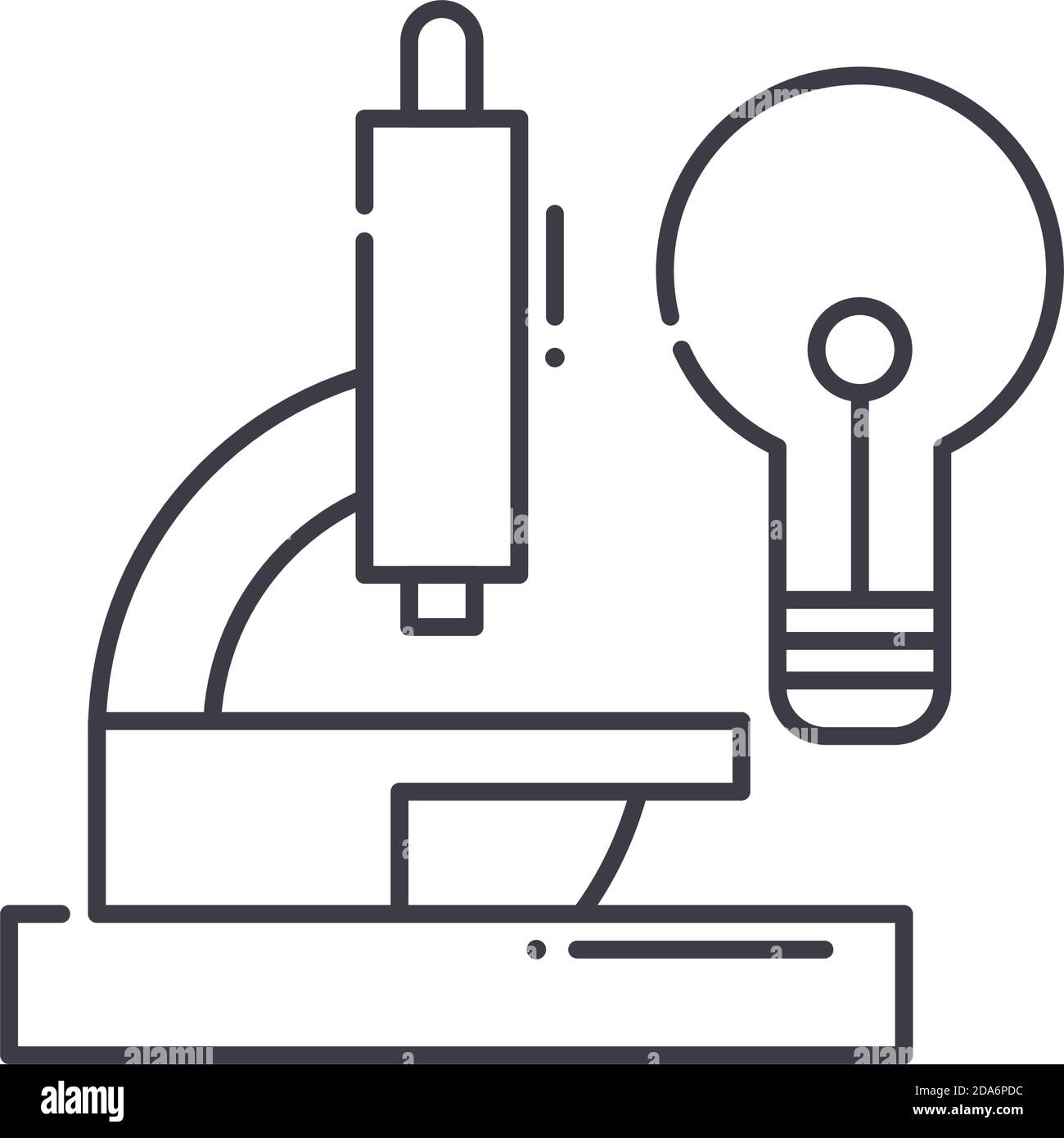 Analyze and synthesize icon, linear isolated illustration, thin line vector, web design sign ...