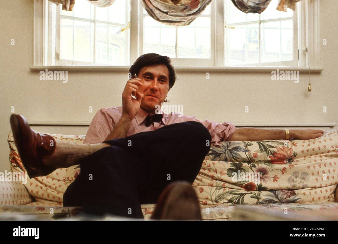 Bryan Ferry at his home in London 1982 Stock Photo - Alamy