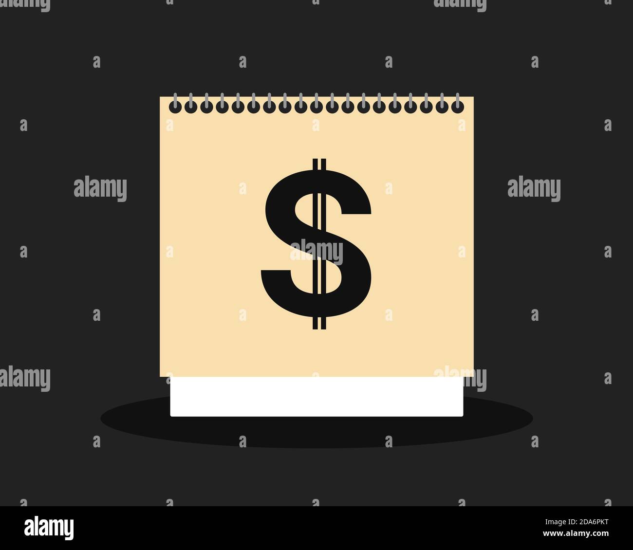 Pay day / Payday - calendar with financial symbol of US dollar. Day of ...