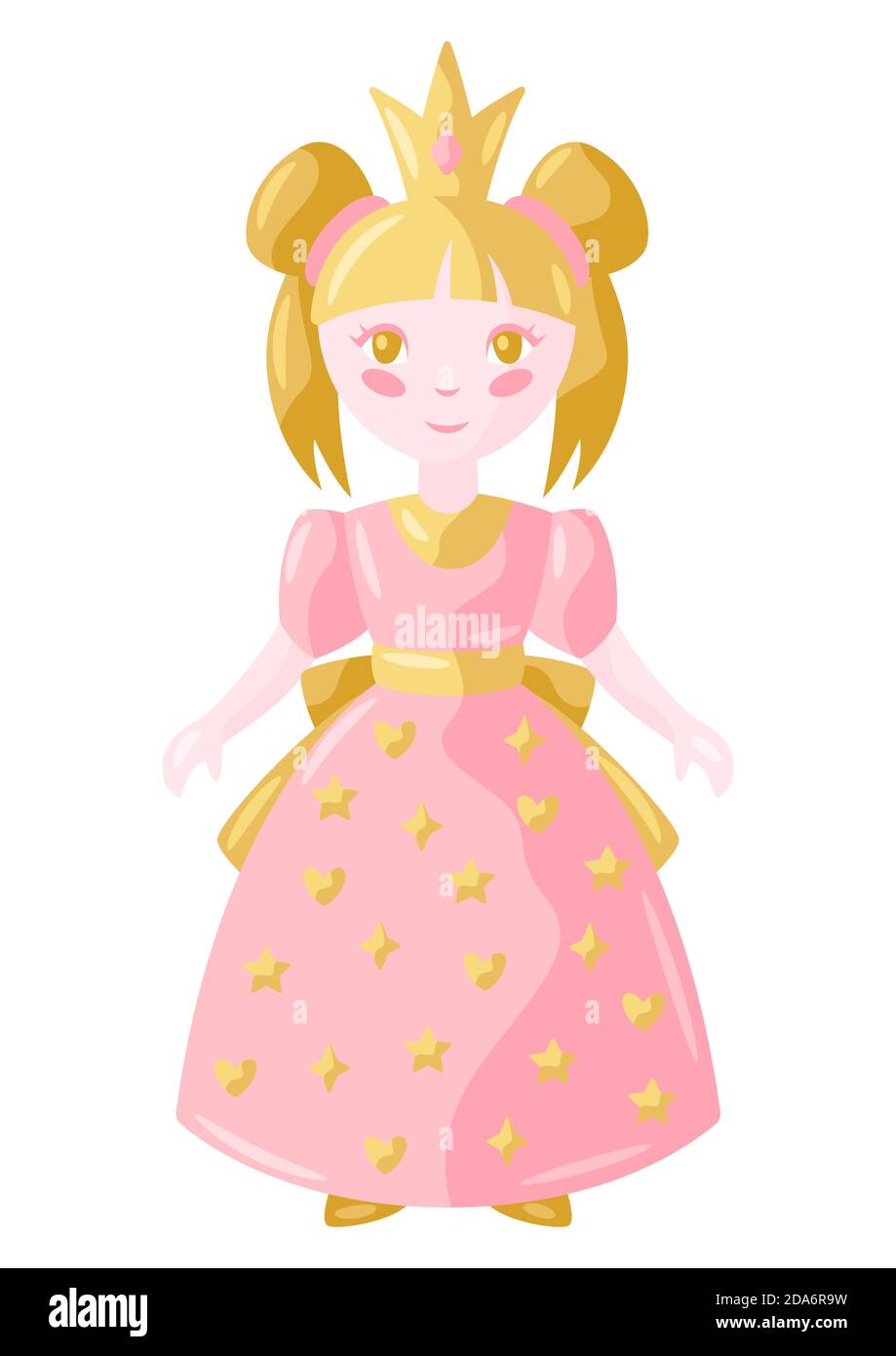 Illustration of little princess Stock Vector Image & Art - Alamy