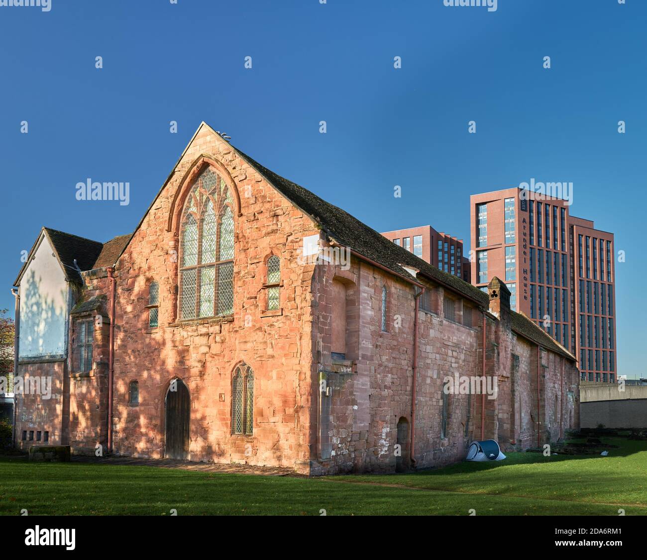 Remnant of the sandstone Whitefriars building, a Carmelite (christian ...