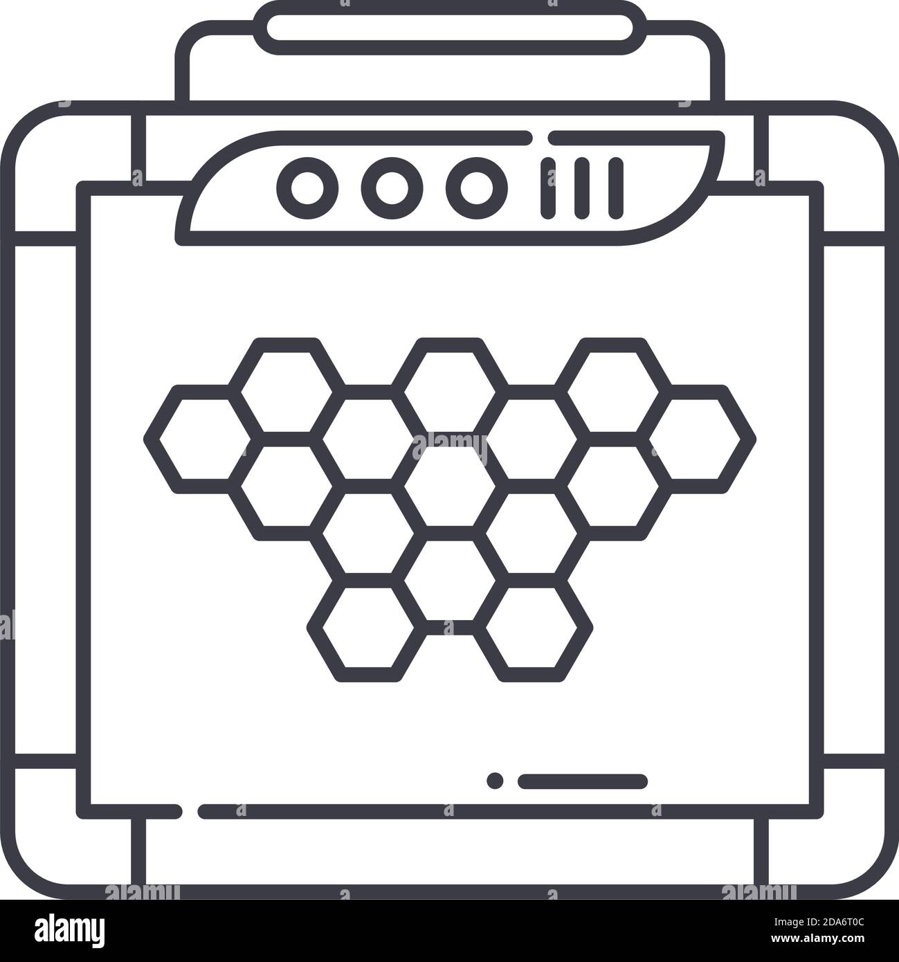 Amplifier icon, linear isolated illustration, thin line vector, web ...