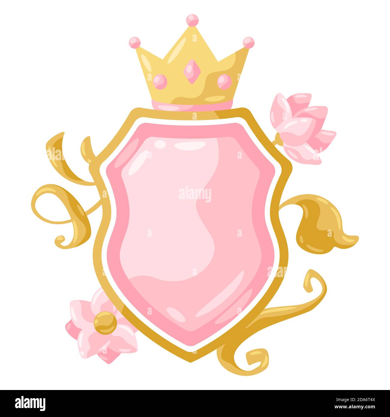 Illustration of princess shield Stock Vector Image & Art - Alamy