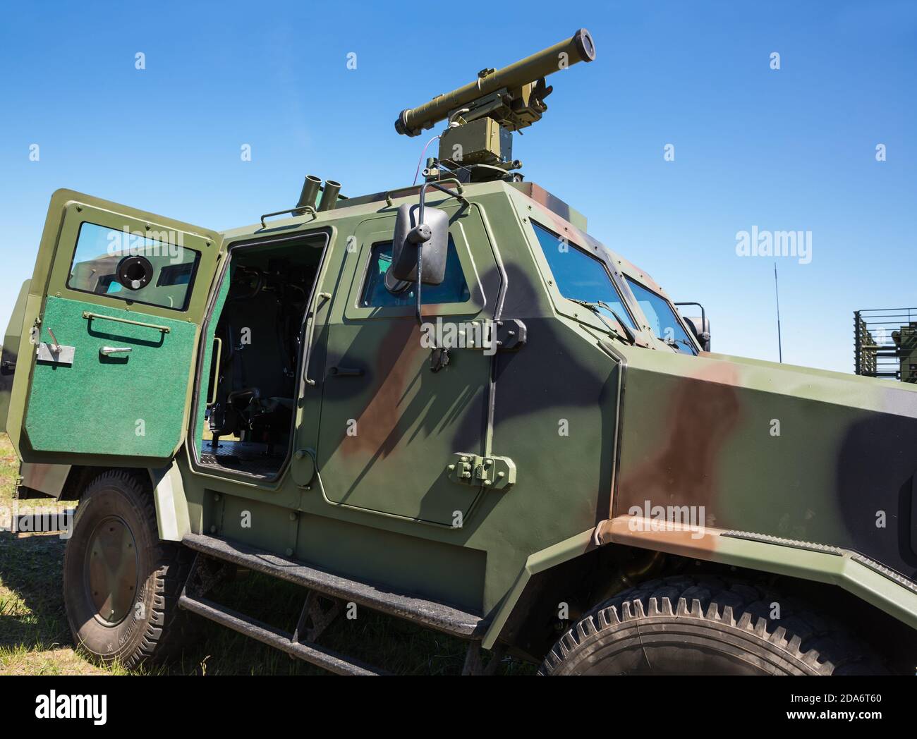 CHERNIHIV REG, UKRAINE - May. 11, 2015: The latest weapons, armored ...