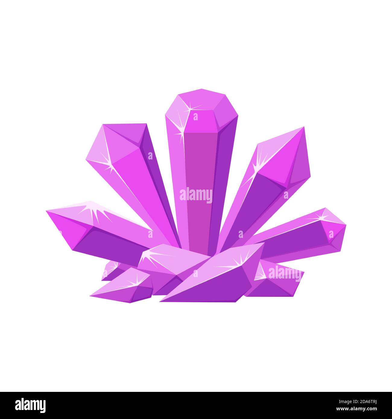 Pink crystals or gemstones. Shimmering crystal druse made of amethyst ...