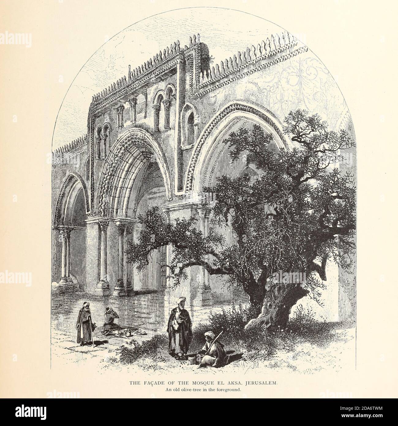 El Aksa Mosque, Jerusalem from the book Picturesque Palestine, Sinai ...