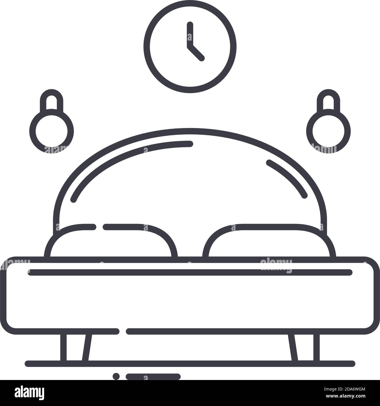 Amenity icon, linear isolated illustration, thin line vector, web ...