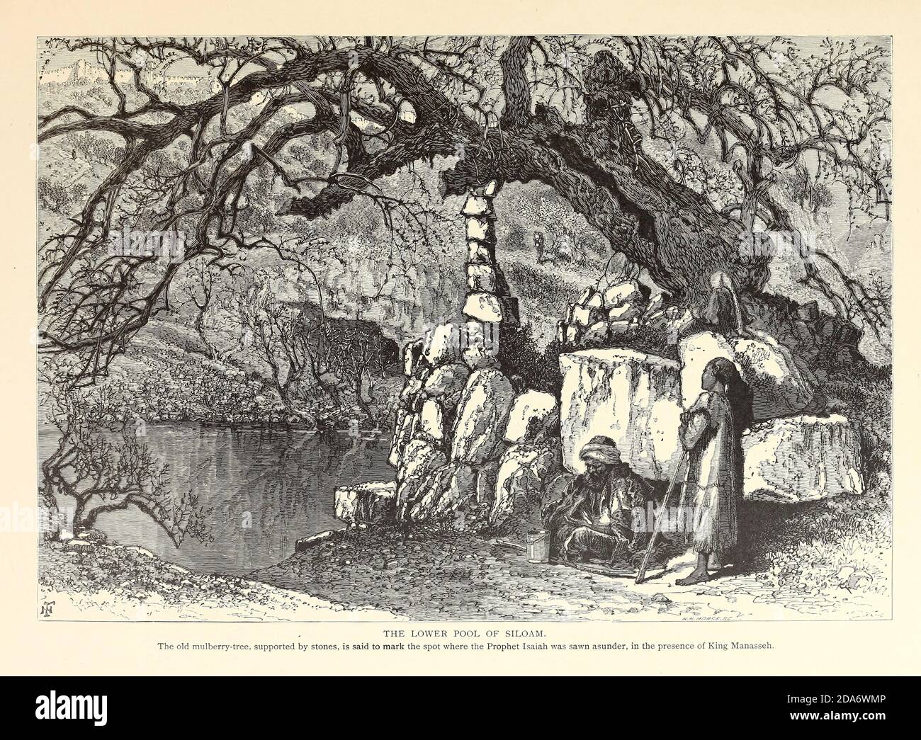 The Lower Pool of Siloam where the Prophet Isaiah was sawn sunder from ...