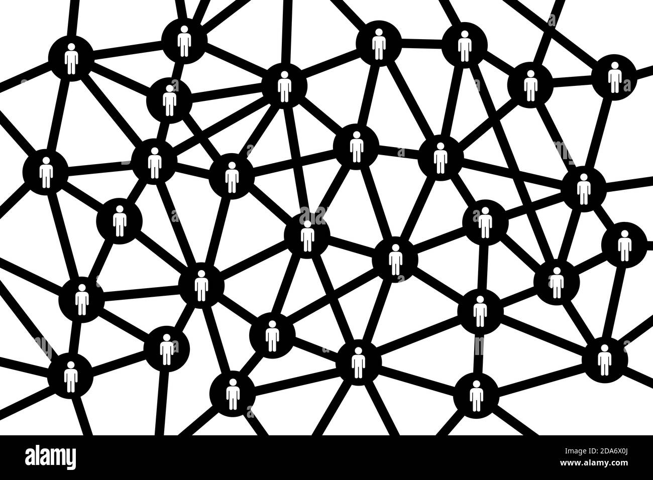Net and networking - social connection between people in the society ...