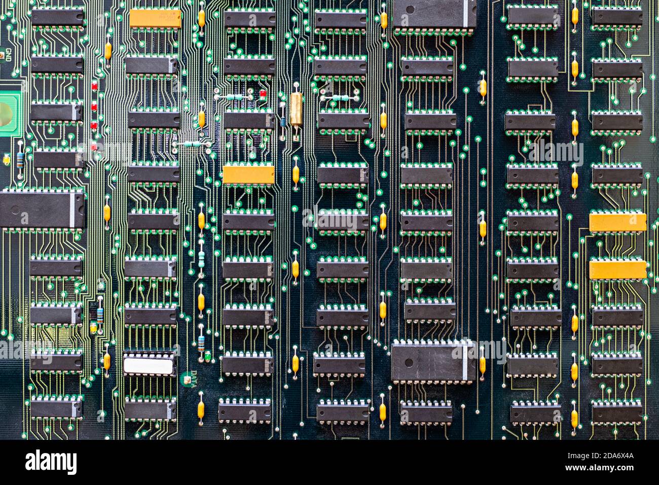 An integrated circuit on printed circuit board PCB Stock Photo - Alamy