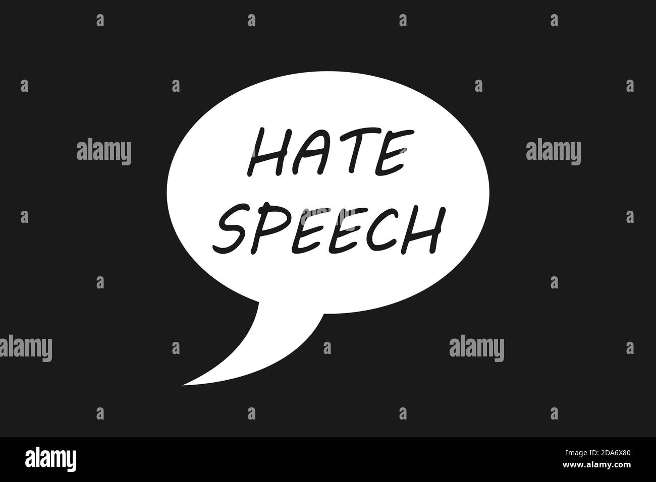 Hate speech - offensive and violent talk and speaking. Verbal attack ...