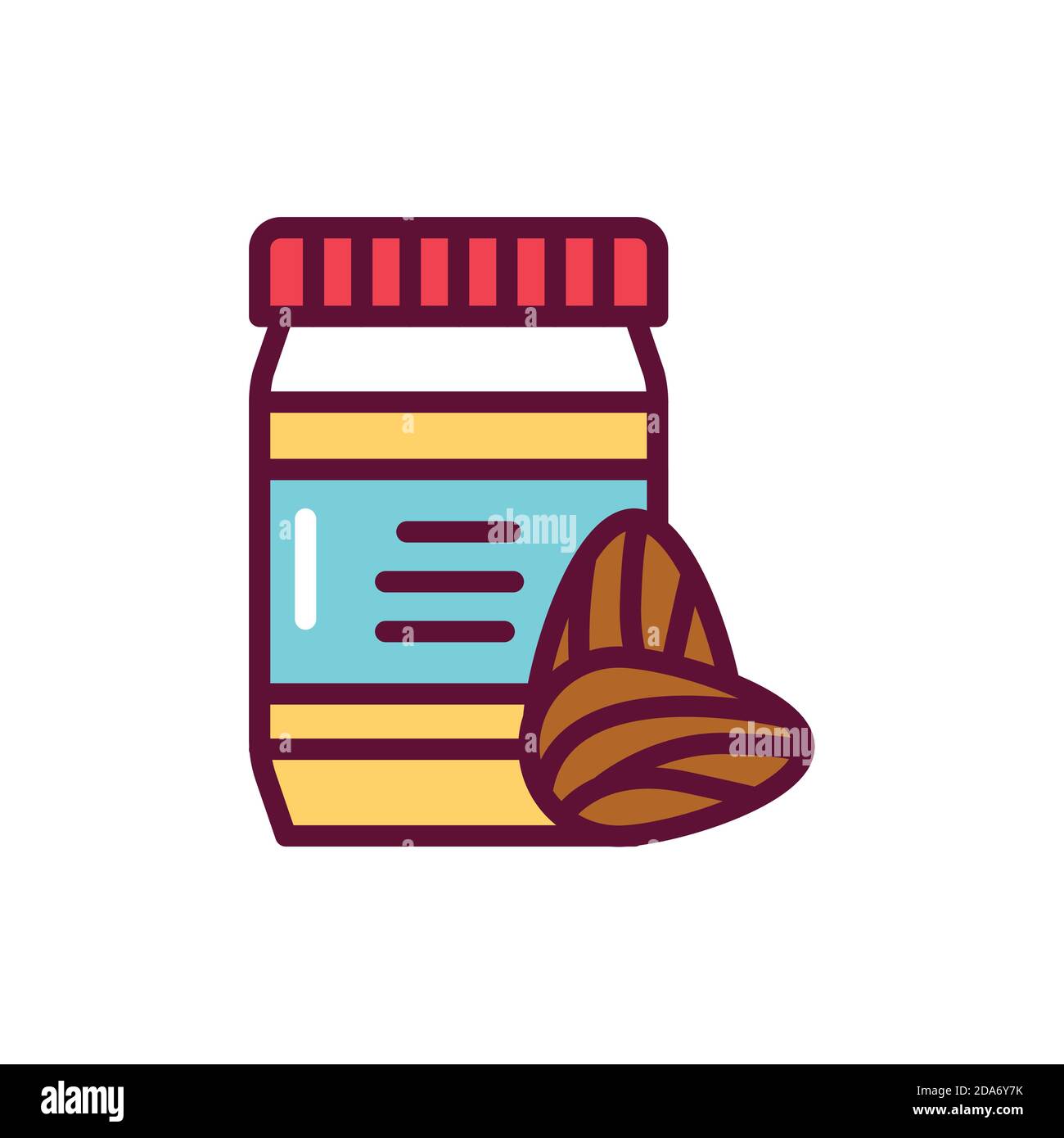 Almond paste Stock Vector Images - Alamy
