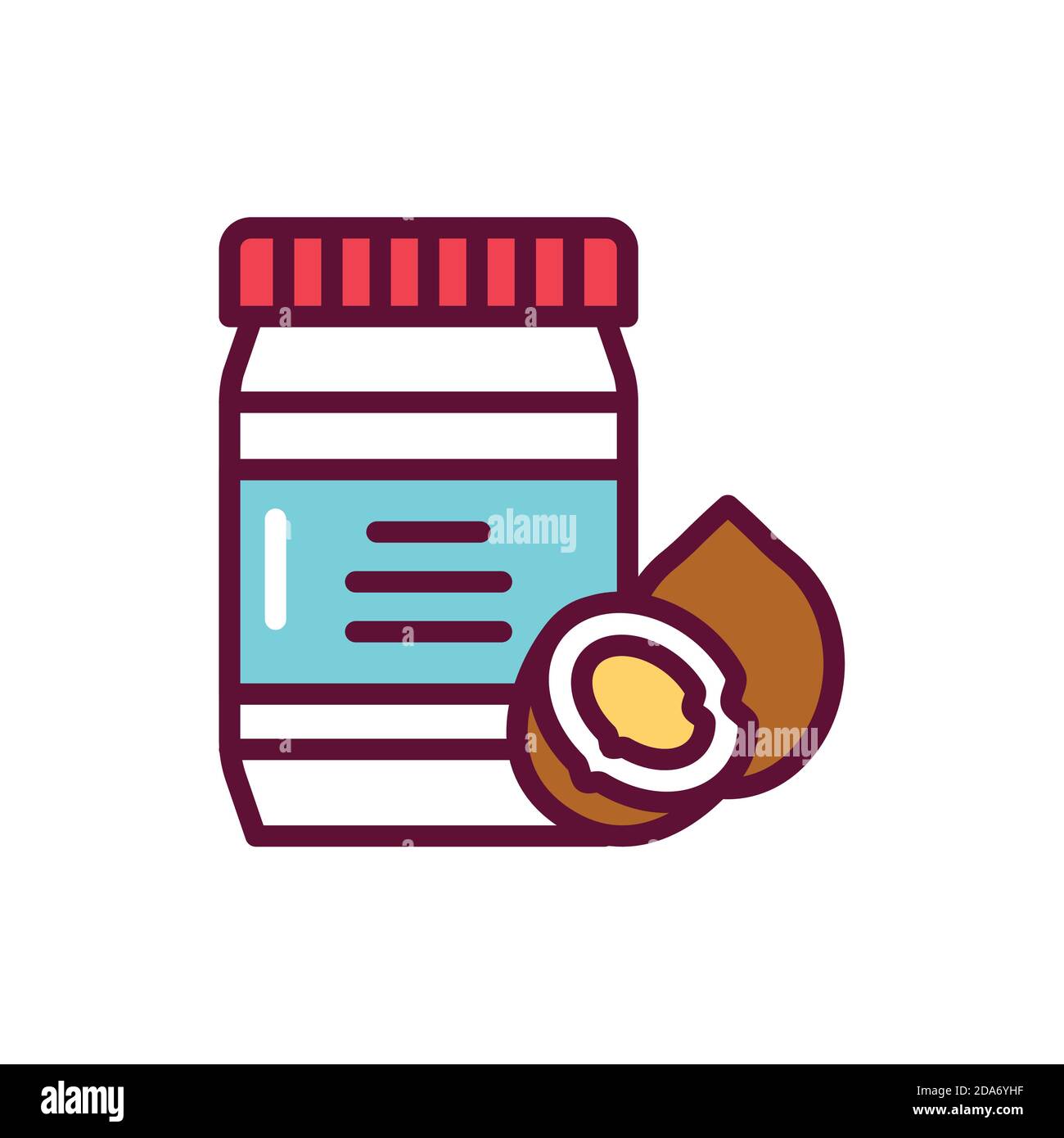 Coconut paste Stock Vector Images - Alamy