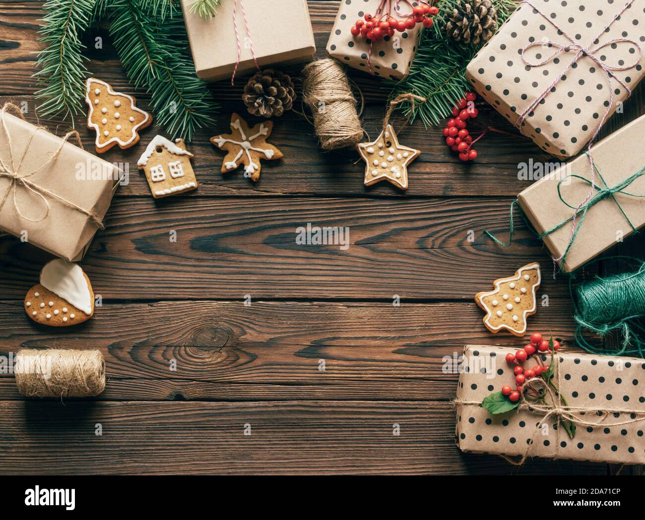 Christmas background with place for text Stock Photo - Alamy