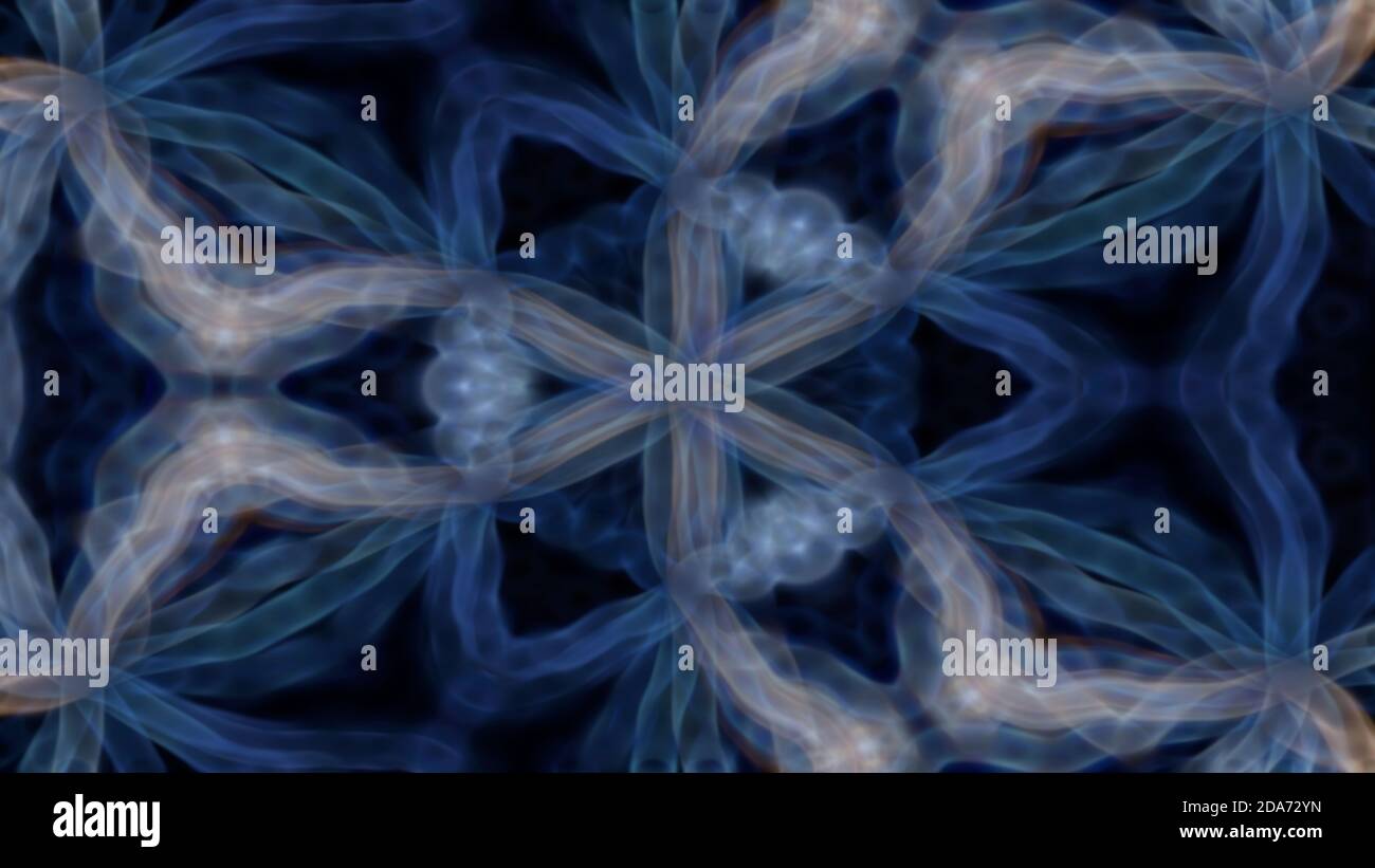 Abstract neon blurry patterned symmetrical background. For design and ...