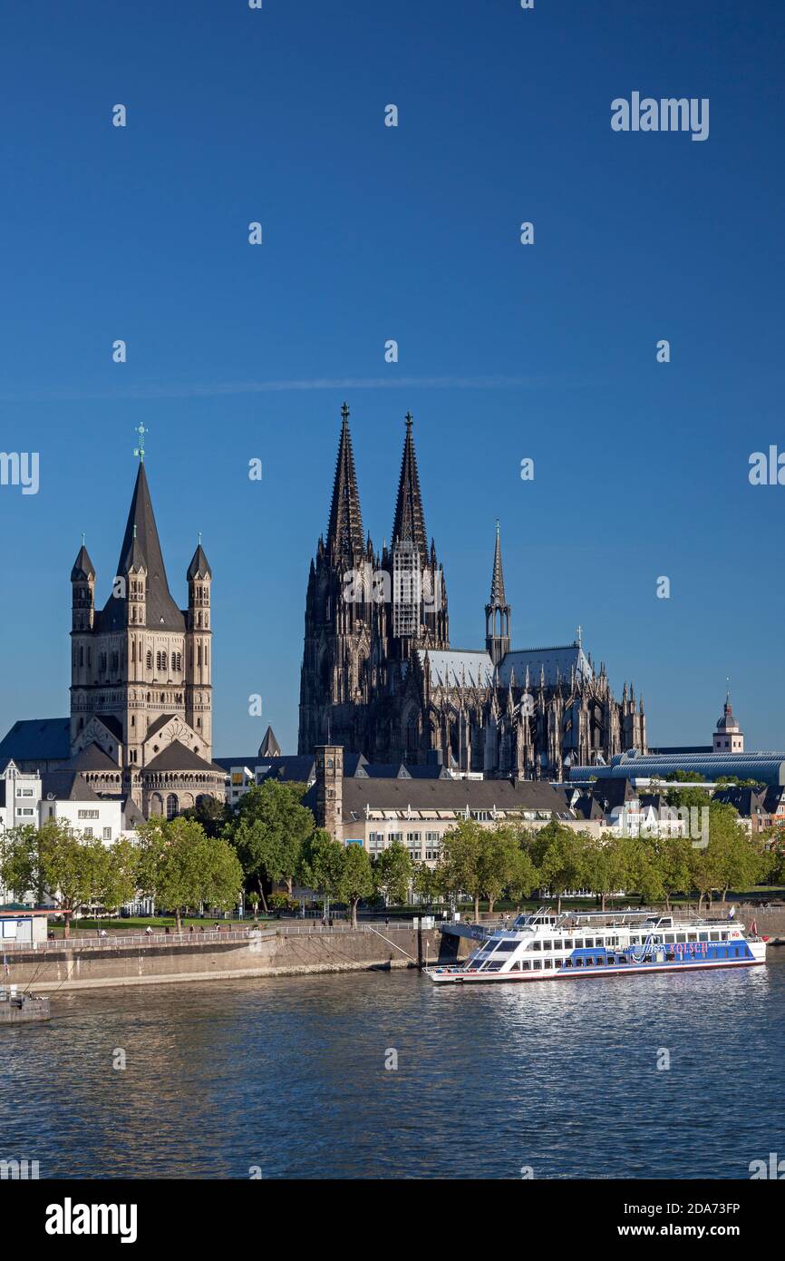 geography / travel, Germany, North Rhine-Westphalia, Cologne, city view ...