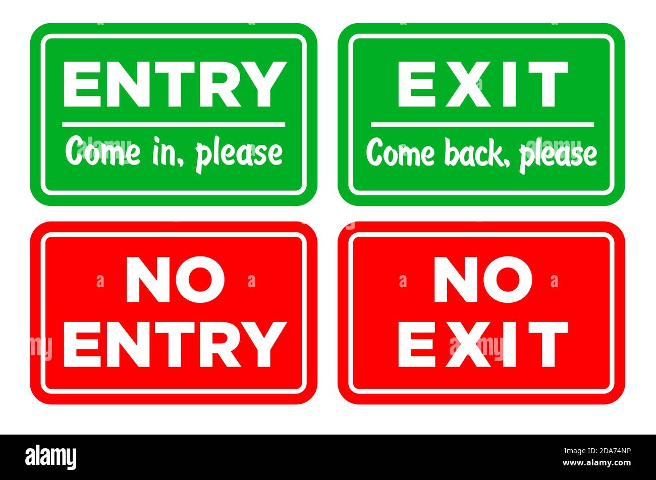 Signs entry and exit from premises. Forbidding signs entry and exit ...