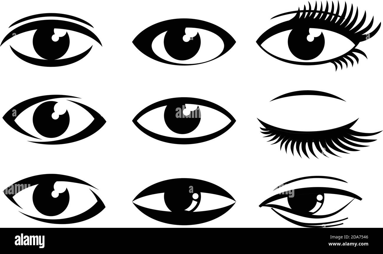 eyes icons set vector - Illustration vector Stock Vector Image & Art ...