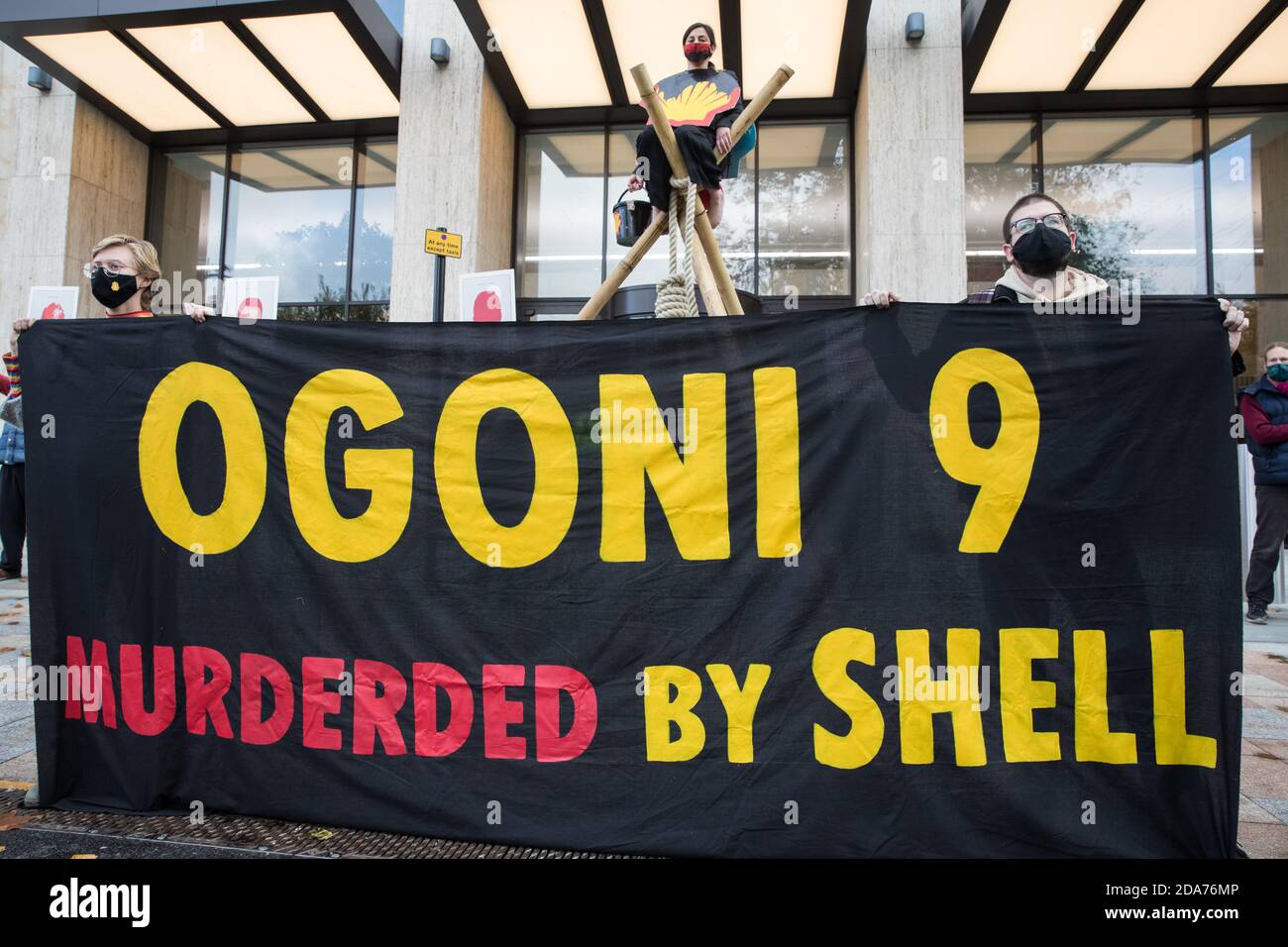 London, UK. 10th November, 2020. Environmental activists from ...