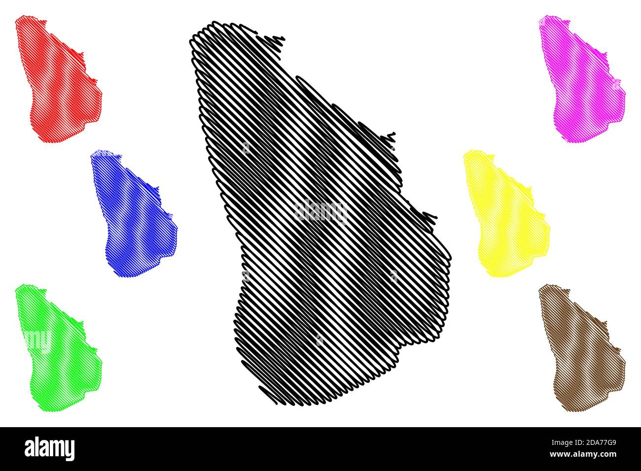 Eldoret City (Republic of Kenya, Uasin Gishu County) map vector ...