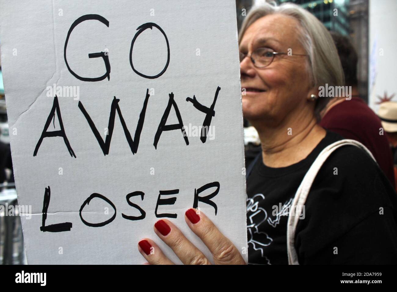 People Expressing Their Feelings About Donald Trump, New York, USA ...