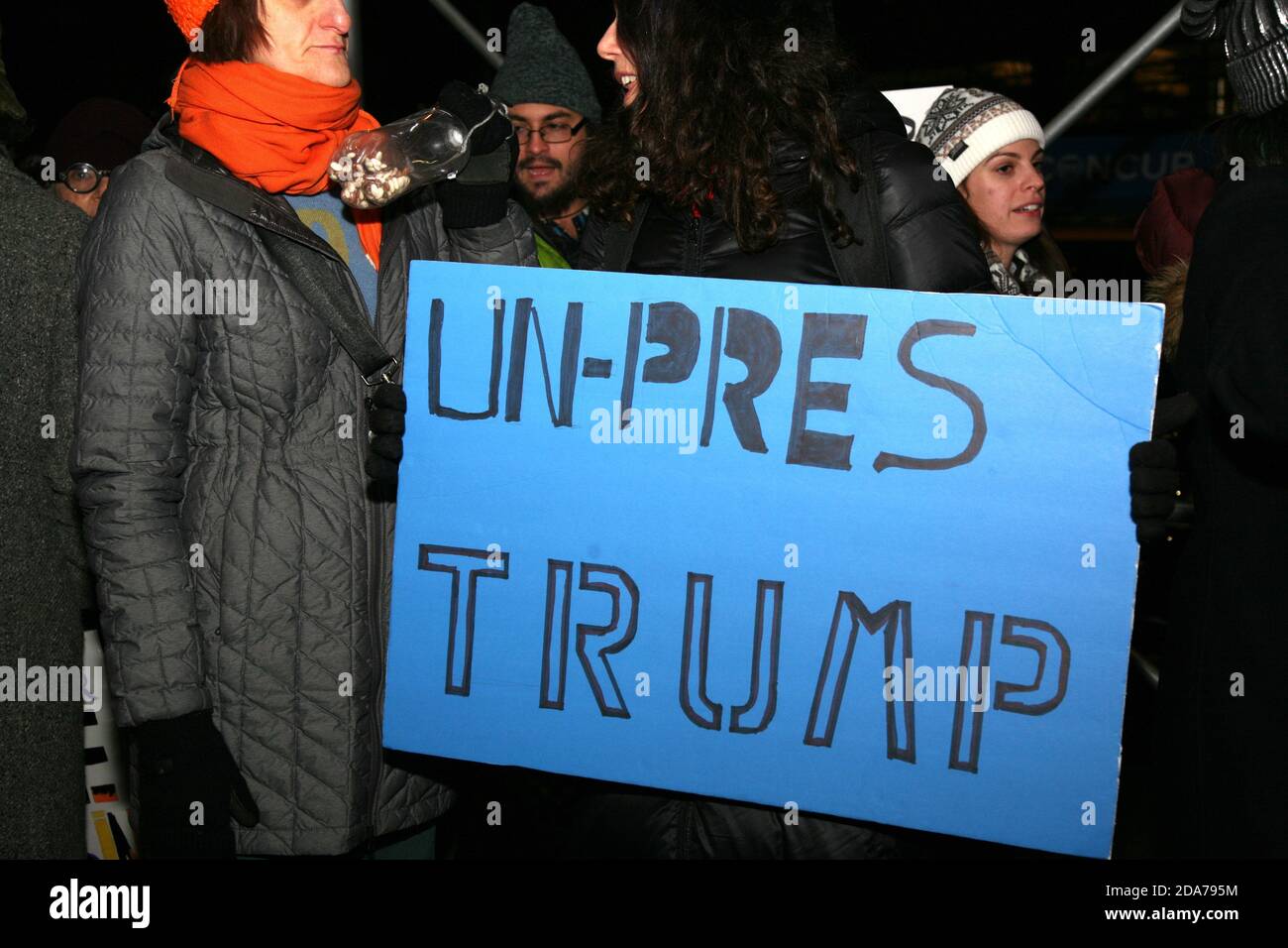 People Expressing Their Feelings About Donald Trump, New York, USA ...