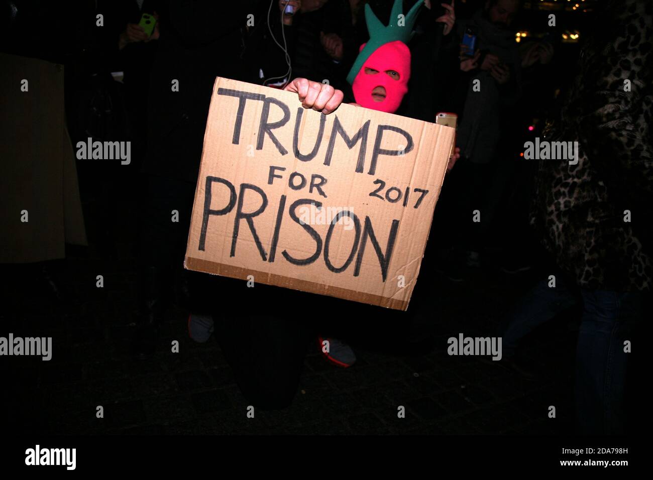 People Expressing Their Feelings About Donald Trump, New York, USA ...