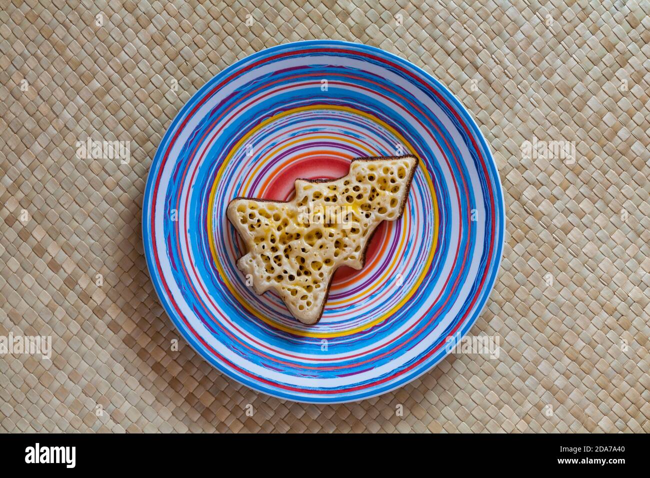 buttered M&S Christmas Crumpet, light & fluffy Christmas tree shaped ...