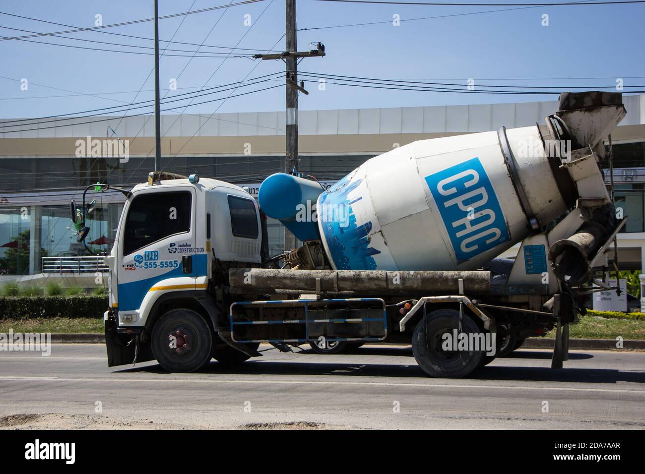 Chiangmai, Thailand - October 26 2020: Concrete truck of CPAC Concrete product company. Photo at ...