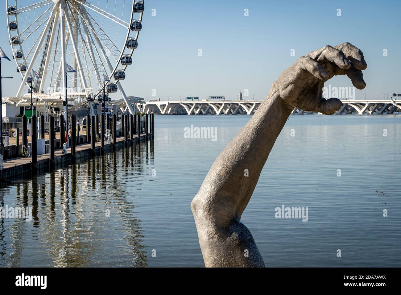 The Capital Wheel ferris wheel at National Harbor, Maryland outside the ...