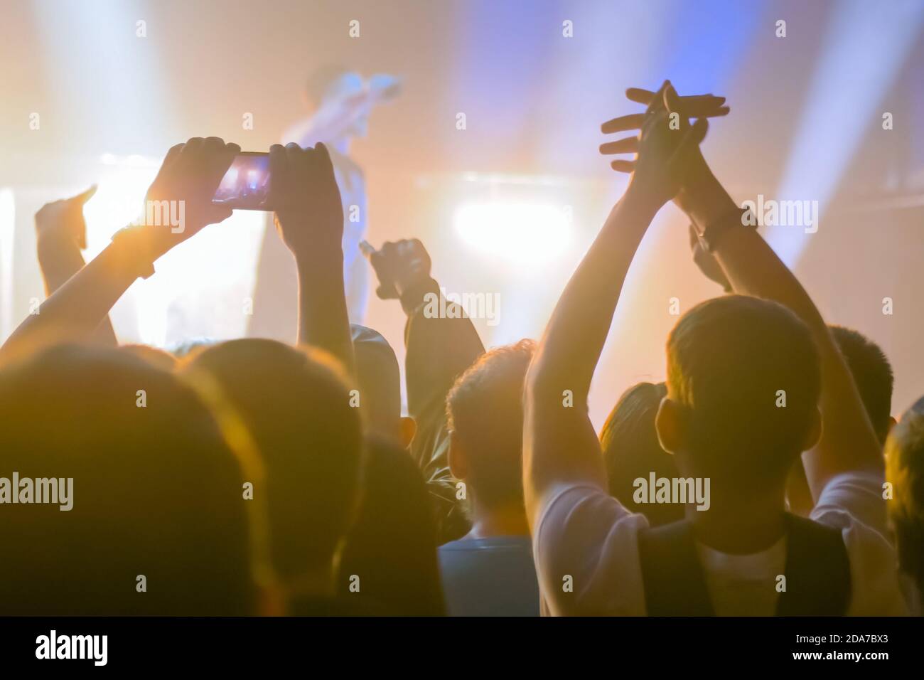 Concert Crowd Hands Silhouette