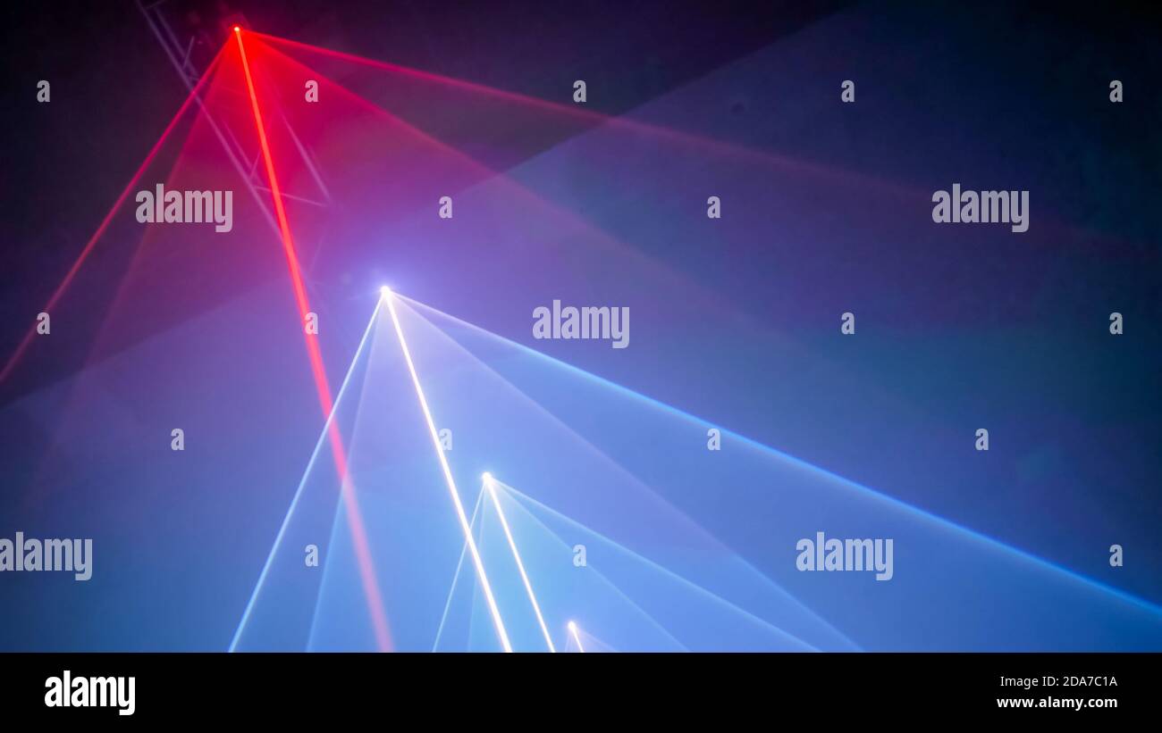 Interactive exposition in modern science museum or exhibition: bright ...