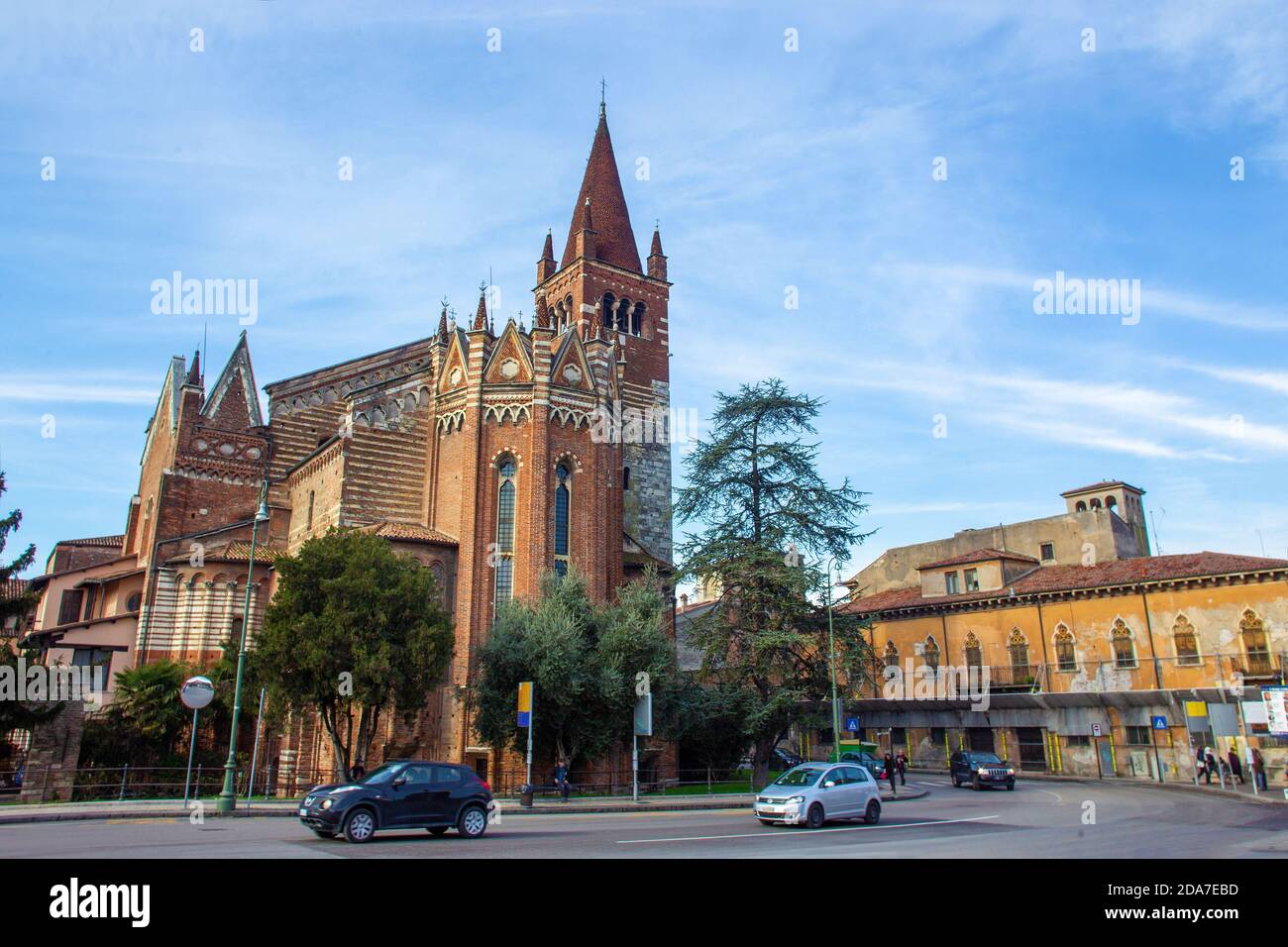 Amazing brick Church close to Ponte delle Navi in Verona asnd fine ...