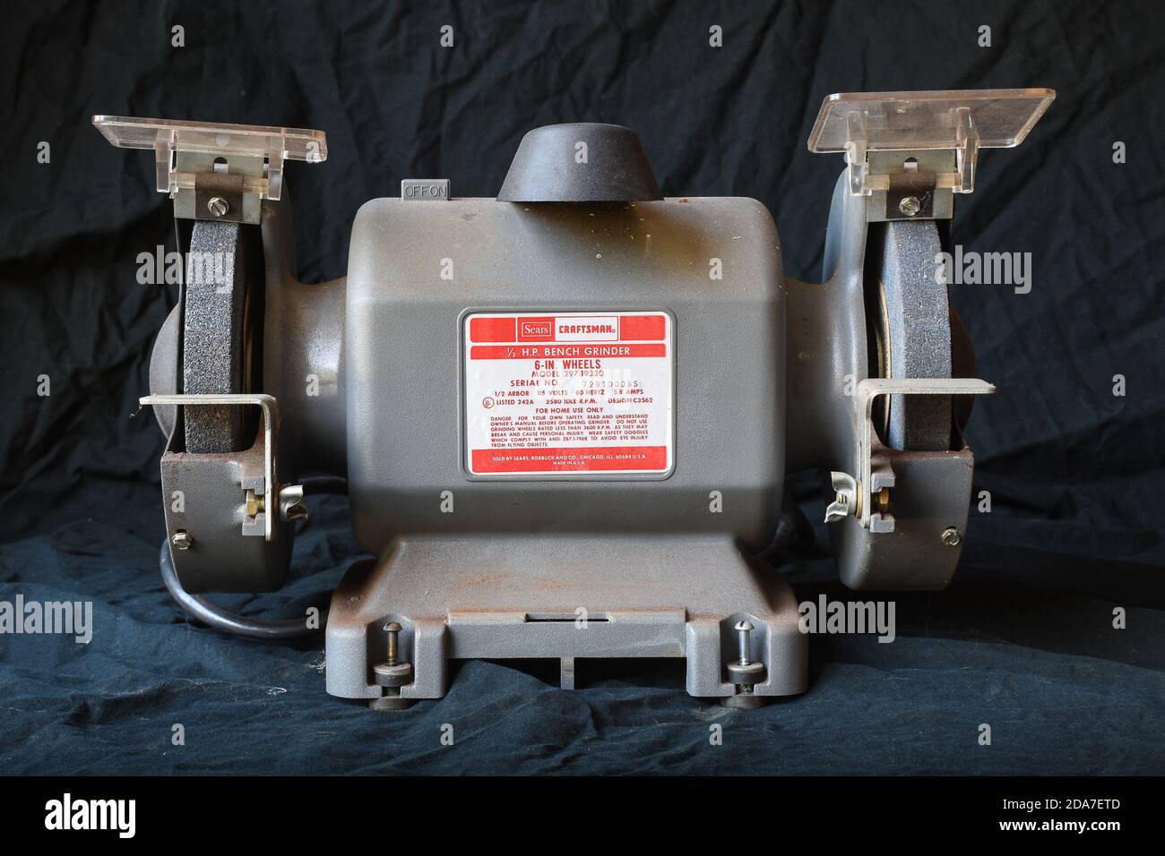 Dual bench grinder Stock Photo - Alamy