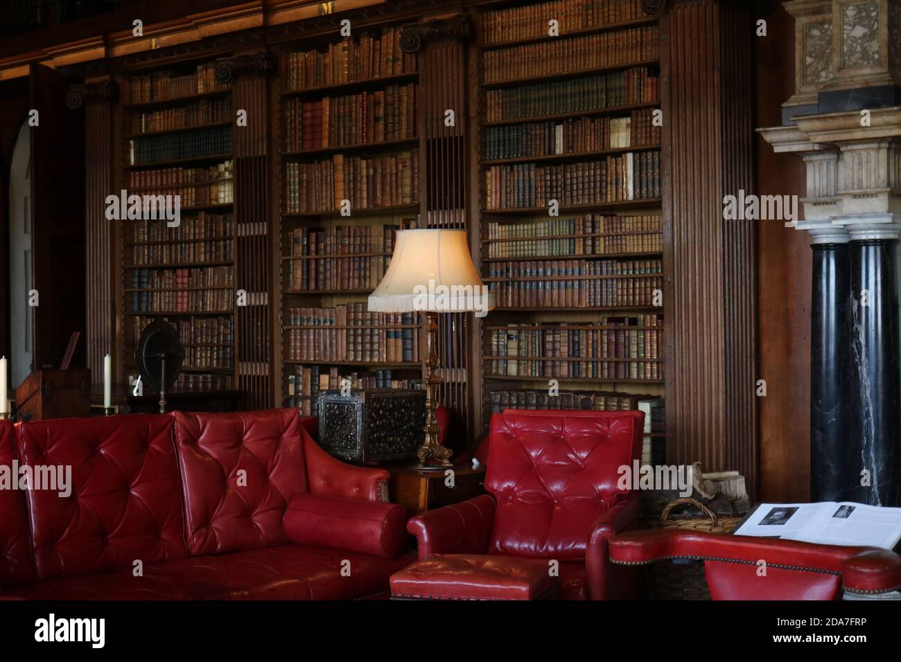 27 August 2017 - Hatfield, UK: Library in Hatfield House England Stock ...
