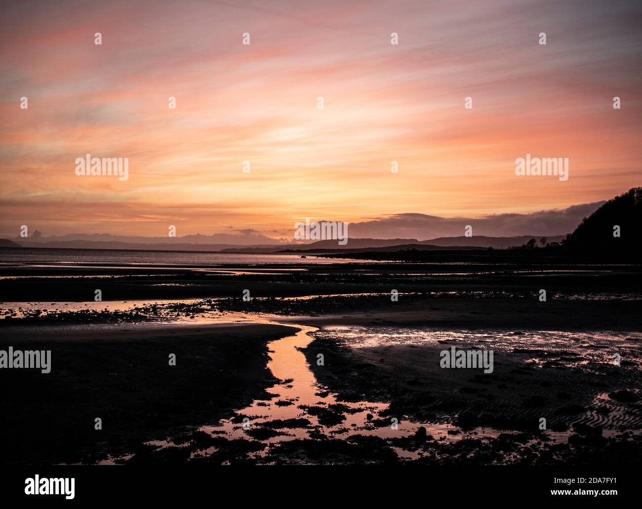 Beautiful sunset at ettrick bay hi-res stock photography and images - Alamy