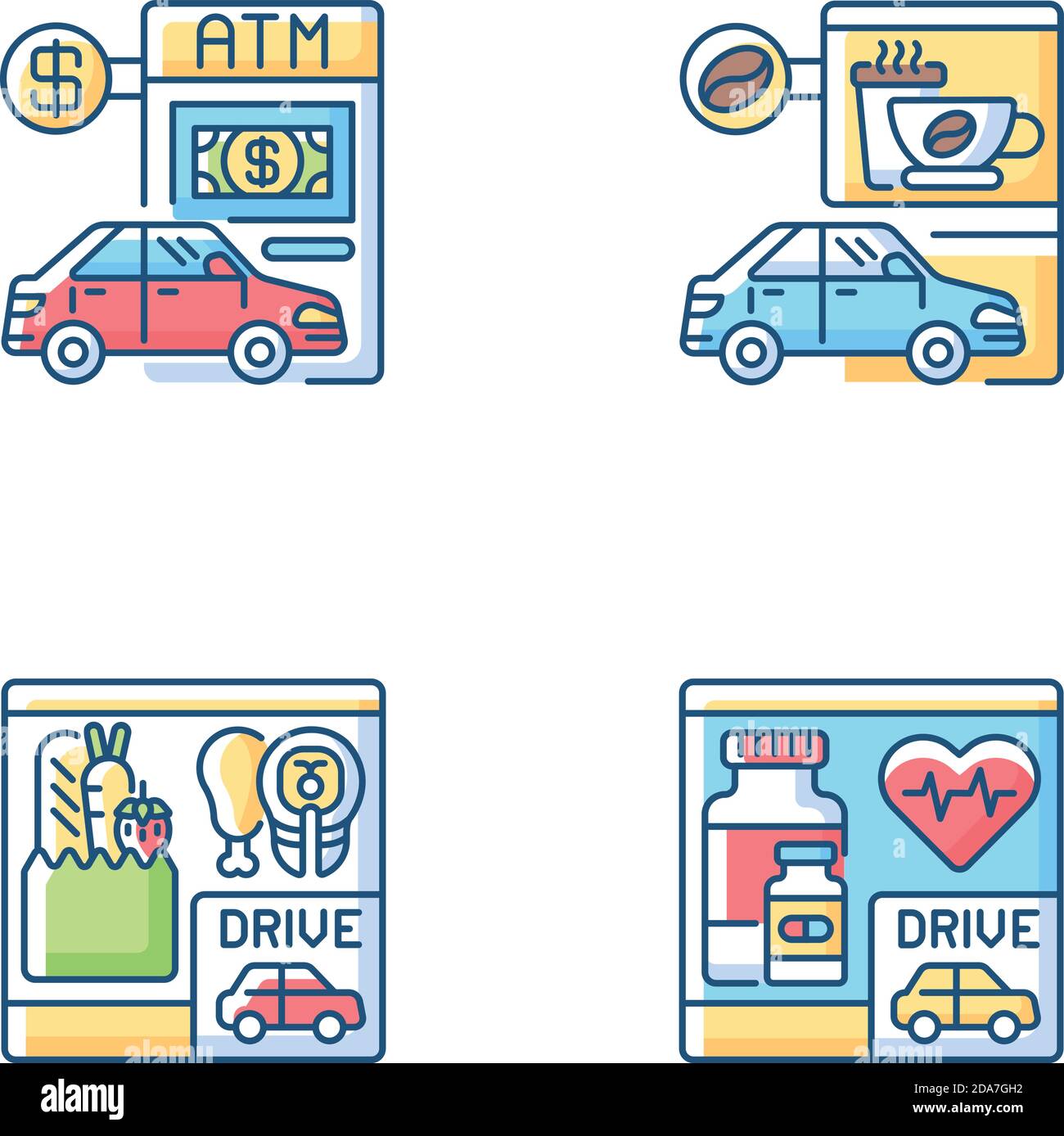 Drive thru atm Cut Out Stock Images & Pictures - Alamy