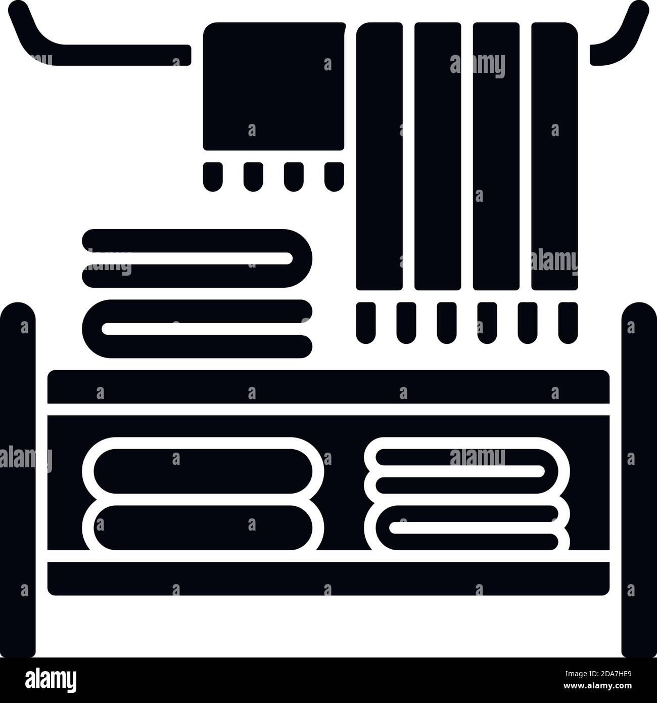 Home textile black glyph icon Stock Vector Image & Art - Alamy