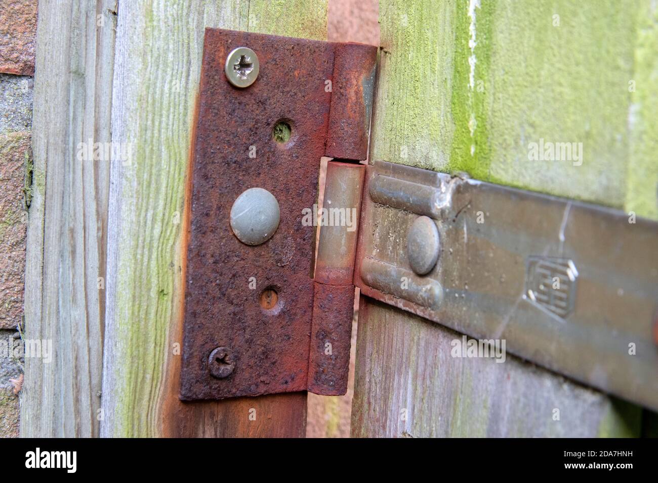 Steel gate hinges hi-res stock photography and images - Alamy