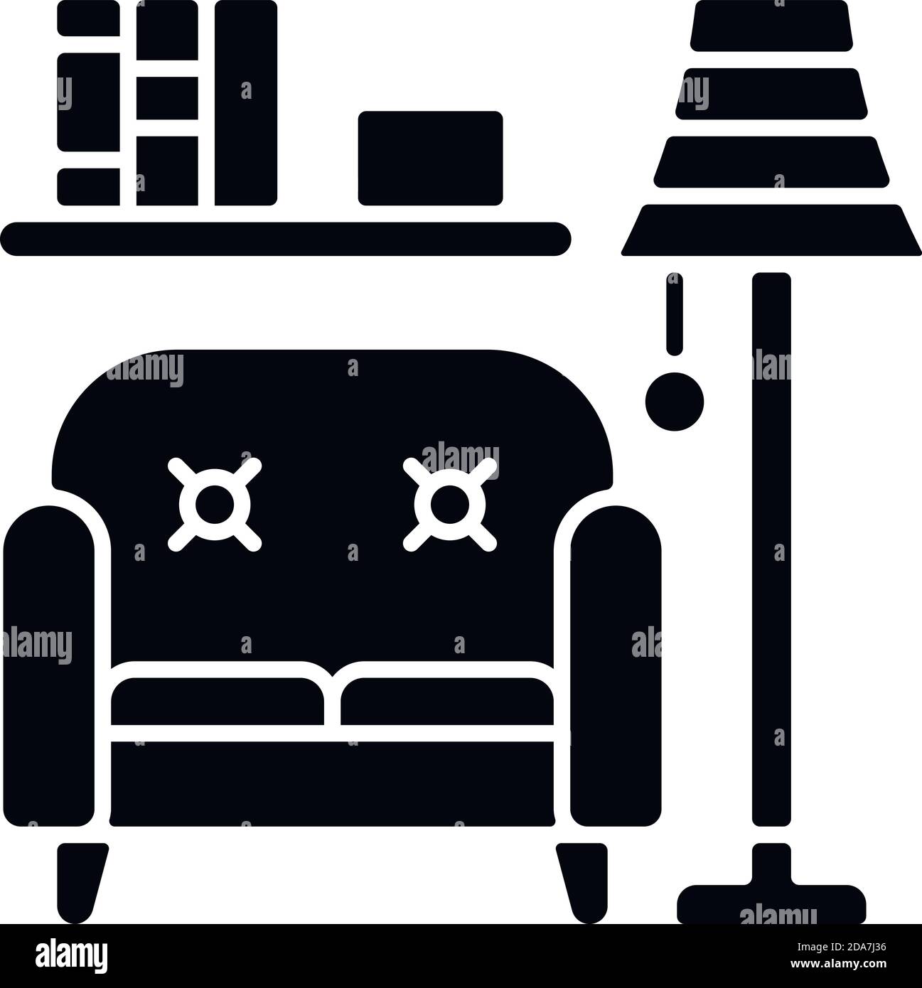 Modern style black living room Black and White Stock Photos & Images ...