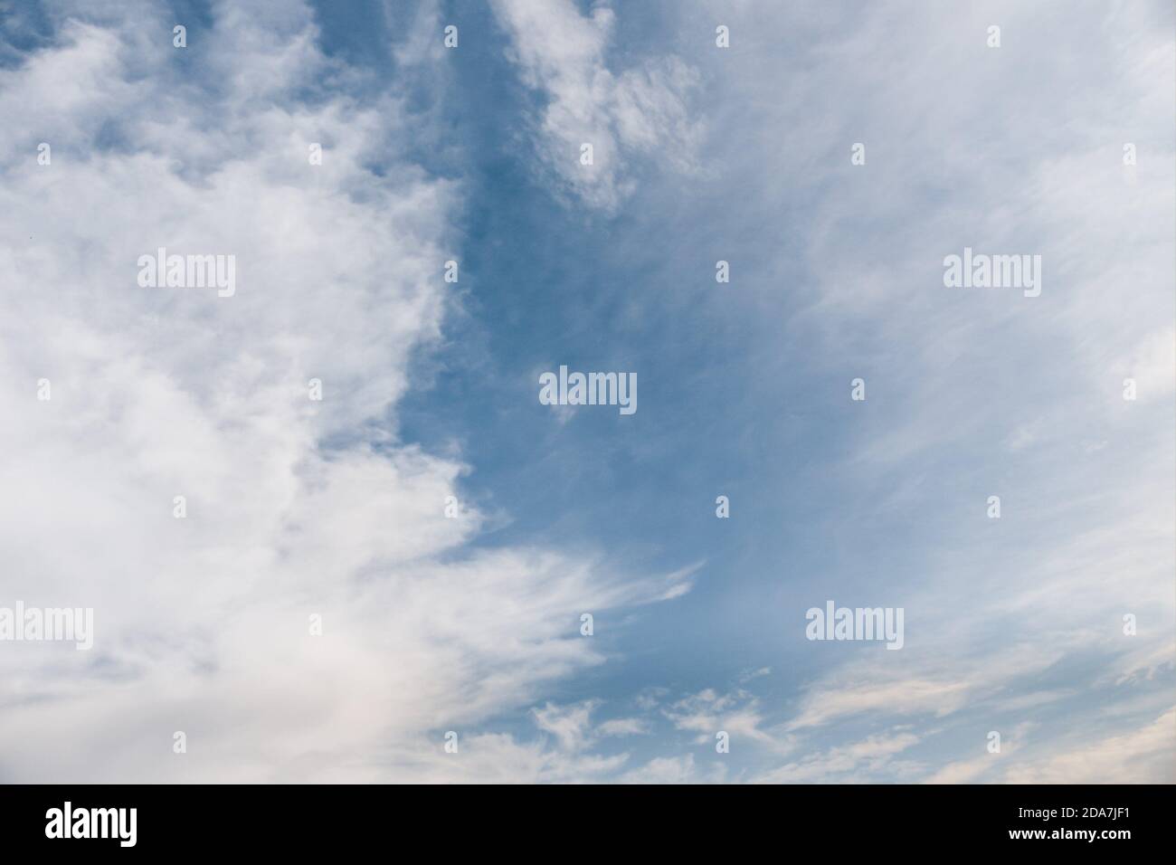 Blue sky with cirro cumulus white clouds. Sky background Stock Photo ...
