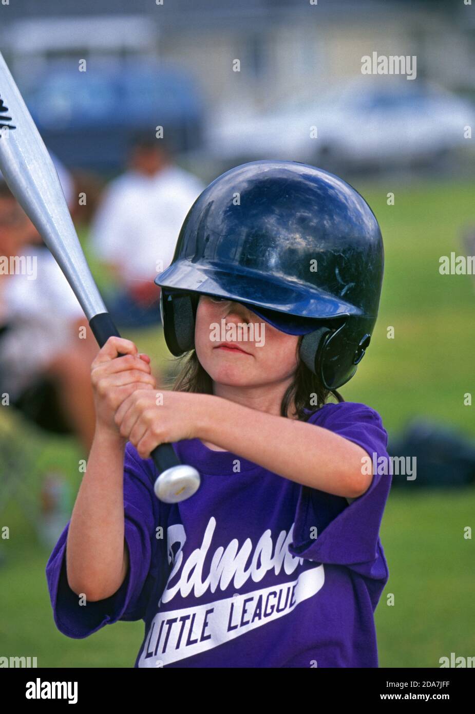 A Little League baseball game underway at a city park in Redmond ...