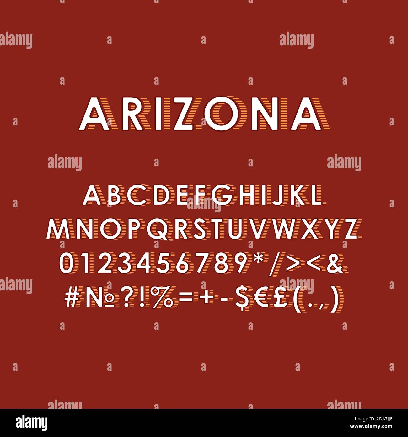 Arizona lettering hi-res stock photography and images - Alamy